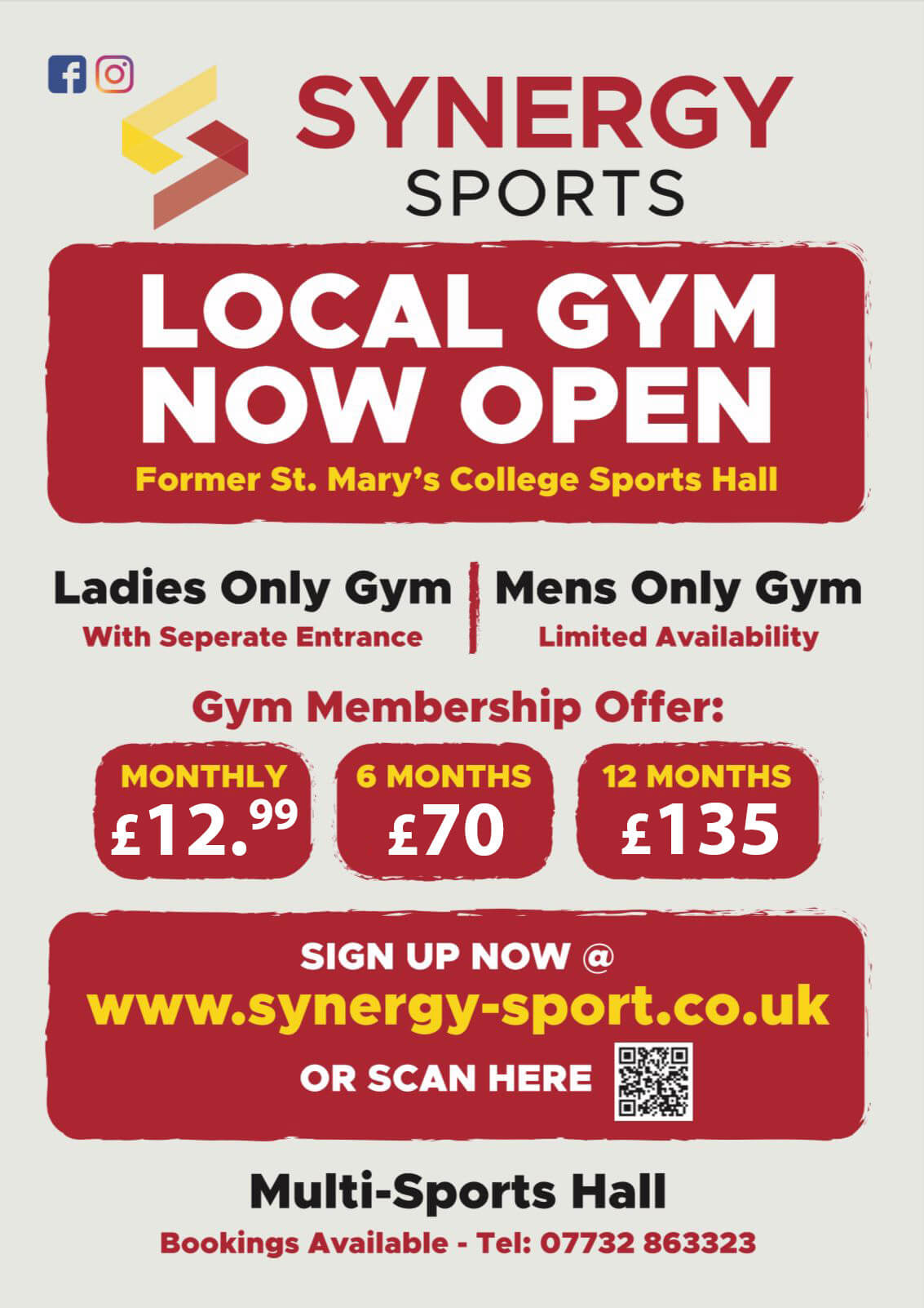 Synergy Sports - Gym and Sports Centre opening soon